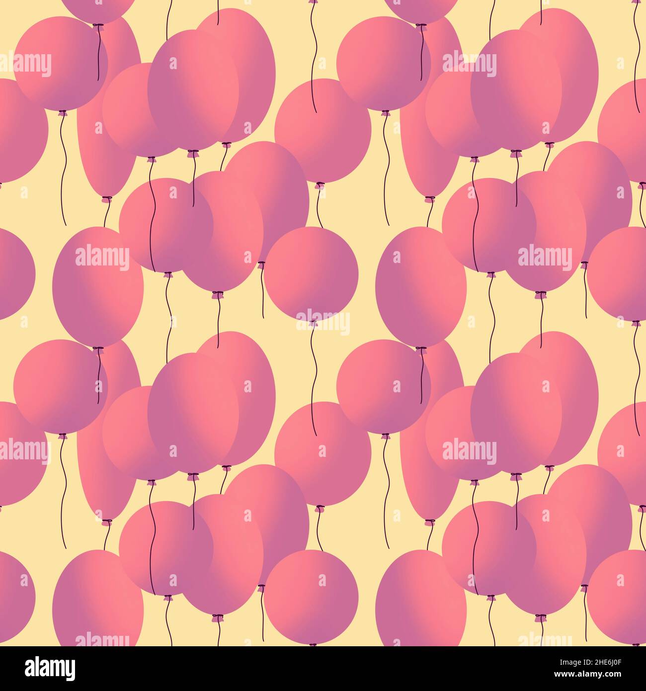 Seamless balloons pattern for kids and gifts and cards and linens and ...