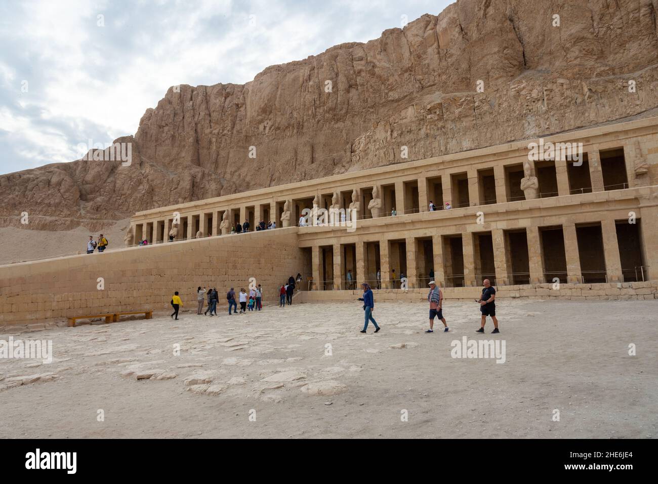 Mortuary Temple of Hatshepsut in the Valley of the Kings, Egypt Stock ...