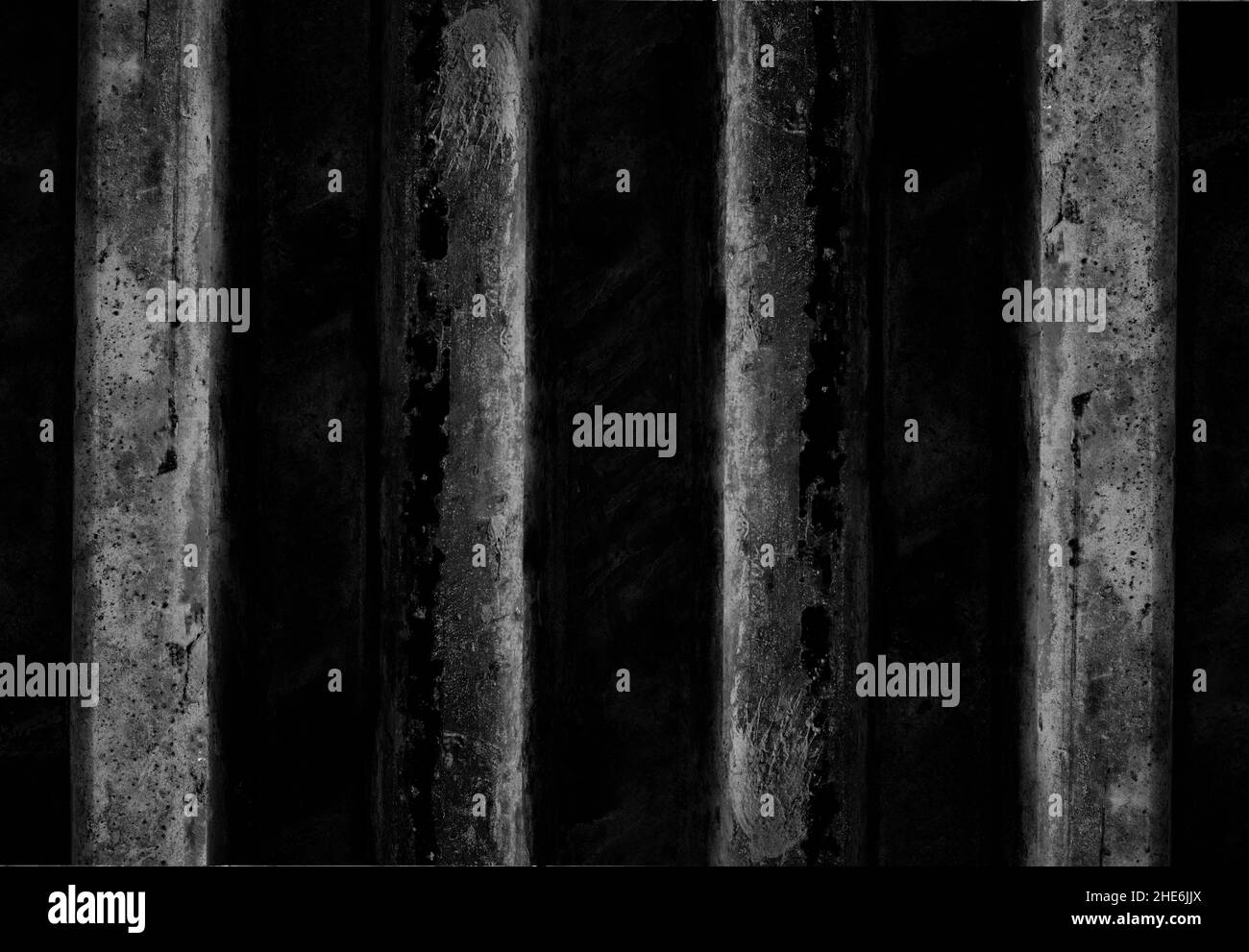 Abandoned old rustic metal span close up view for background Stock ...