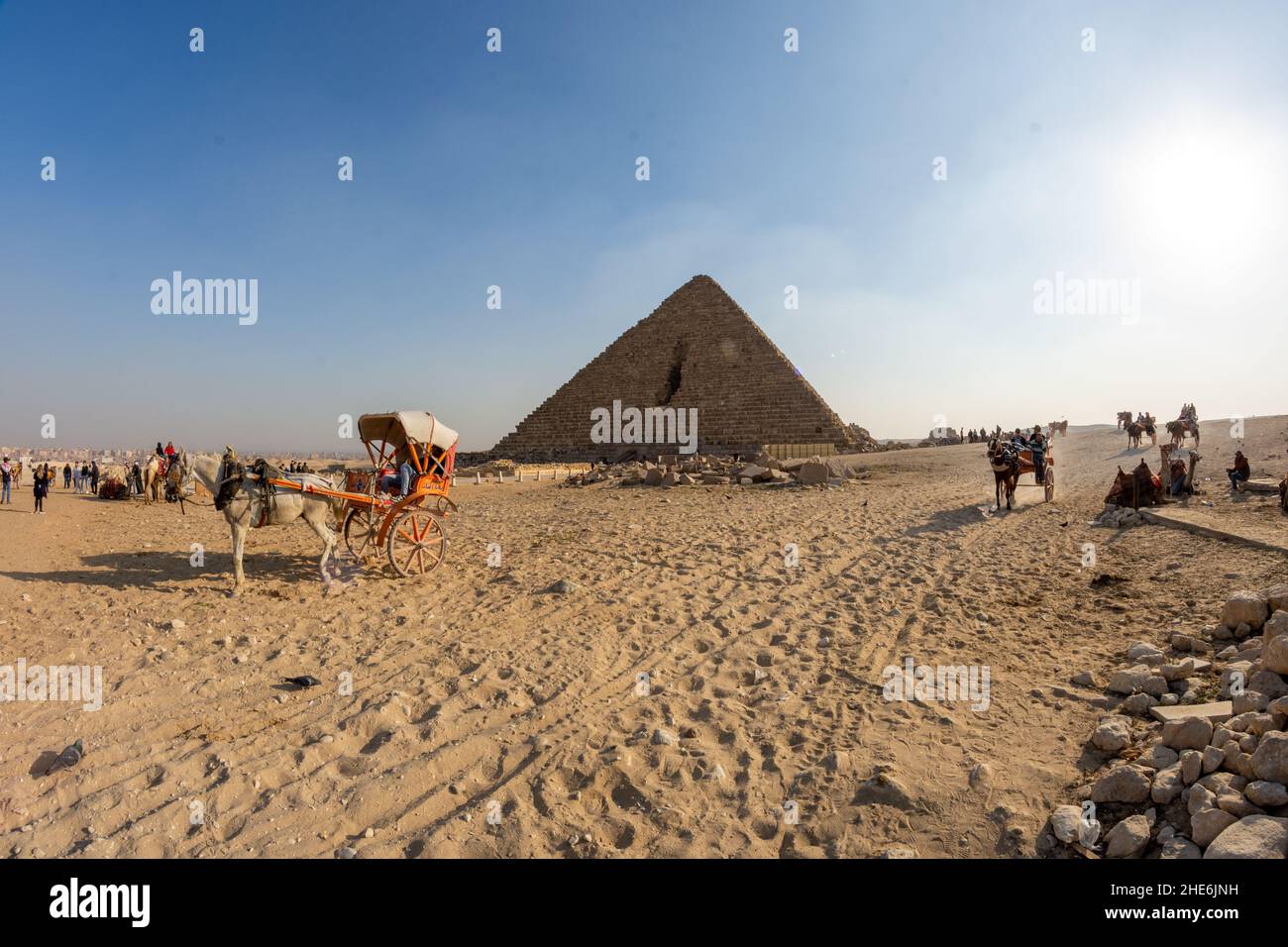 The Pyramid of Menkaure is the smallest of the three main Pyramids of ...