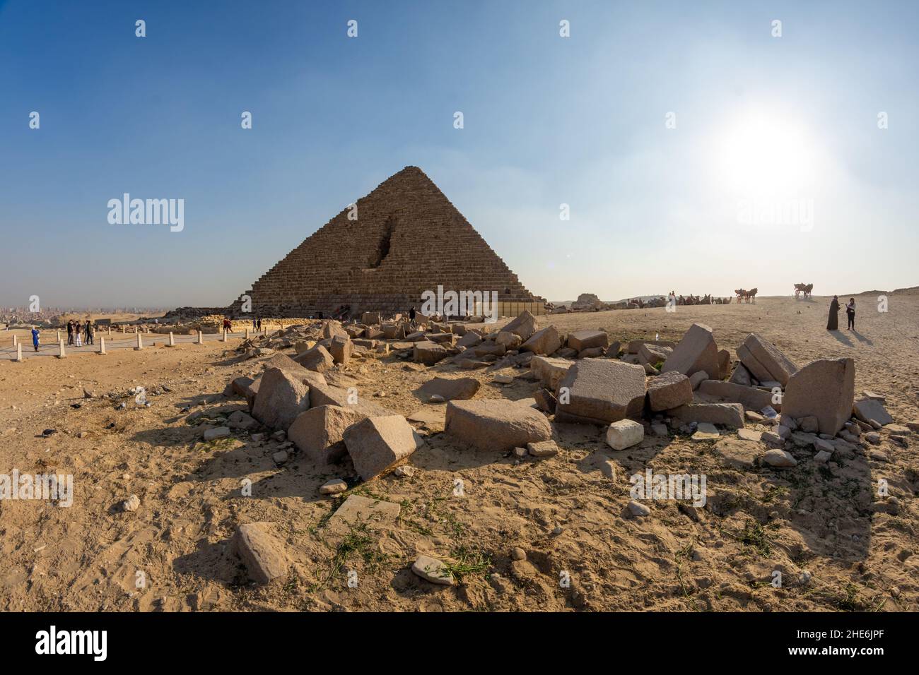 The Pyramid of Menkaure is the smallest of the three main Pyramids of ...