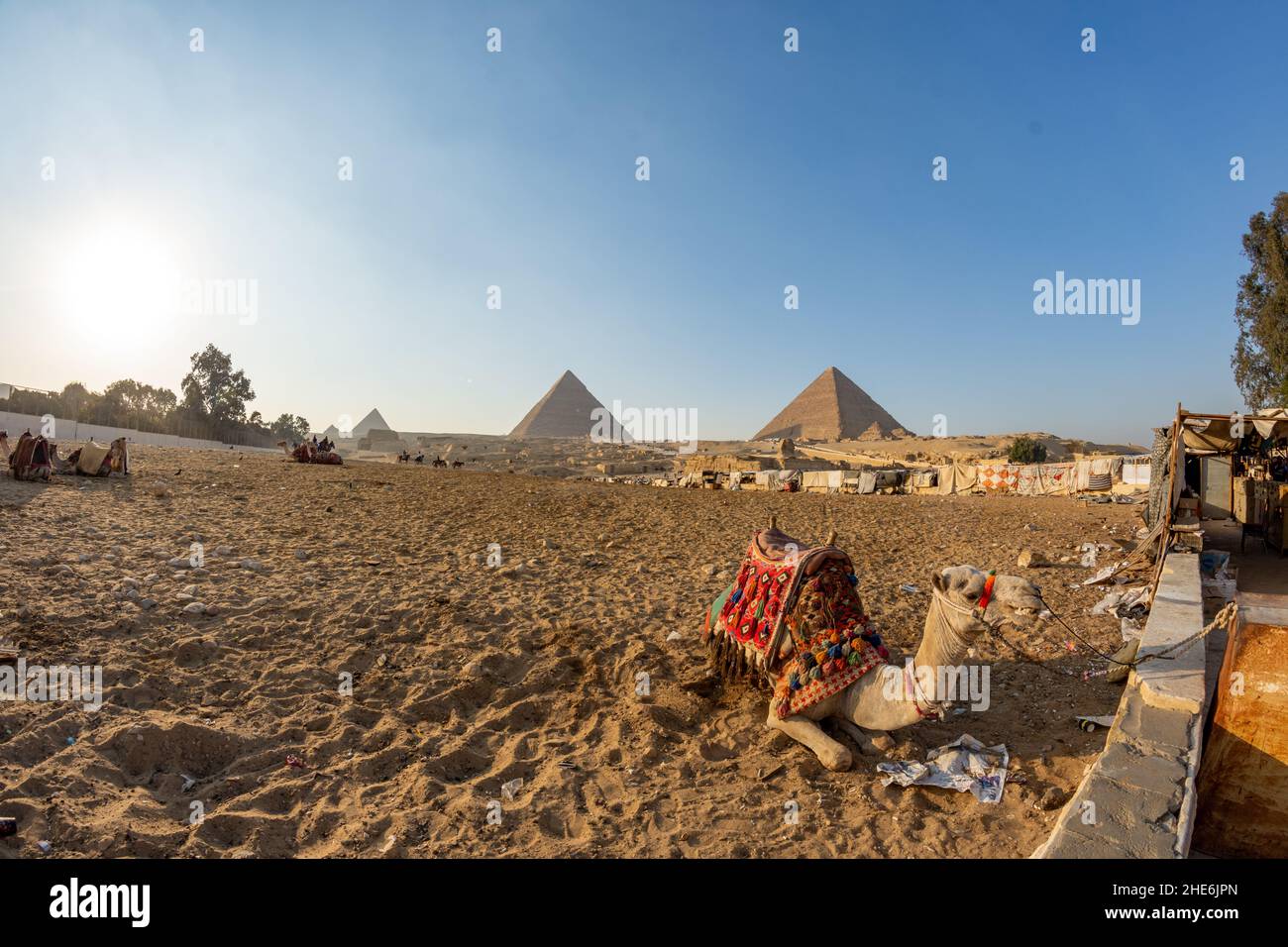 The Egyptian pyramids in Cairo Stock Photo - Alamy
