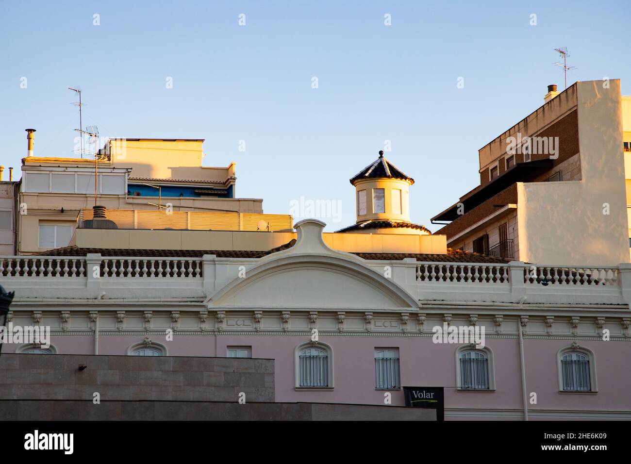 VALENCIA , SPAIN - DECEMBER 6, 2021: historical buildings in Valencia ...