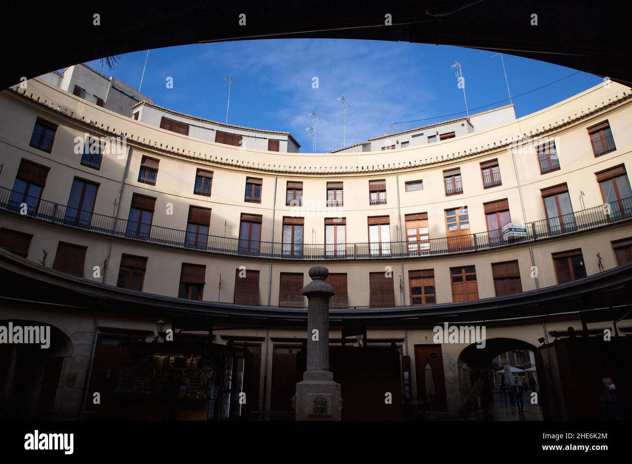 VALENCIA , SPAIN - DECEMBER 6, 2021: historical buildings in Valencia ...