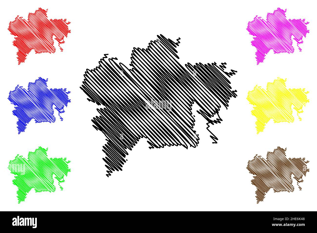 Ujjain district (Madhya Pradesh State, Ujjain division, Republic of ...