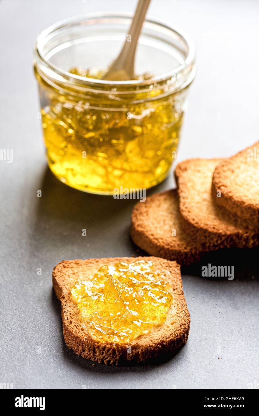Jar jam slice bread hi-res stock photography and images - Alamy