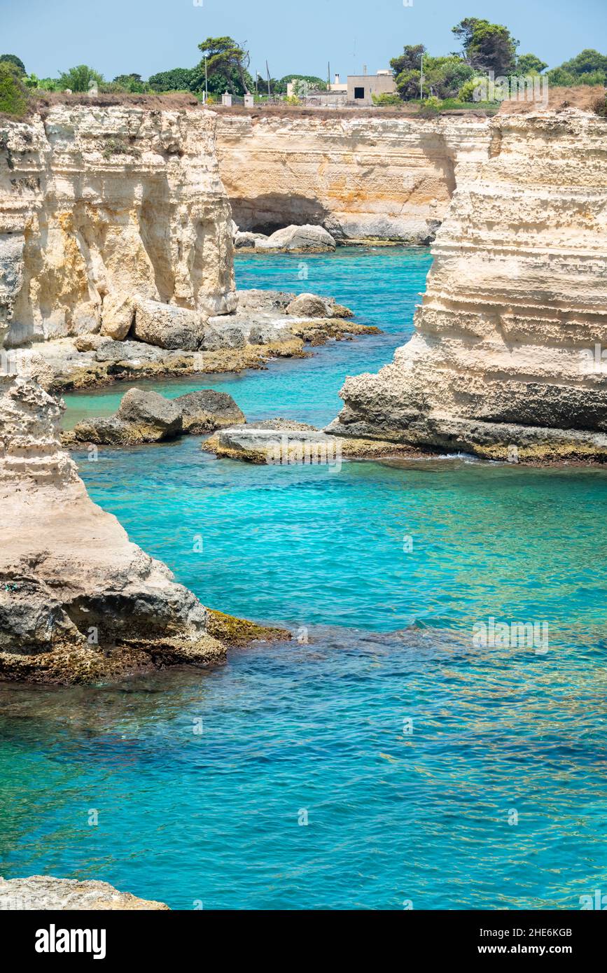 Beautiful sea with stacks and rocky coast Stock Photo - Alamy