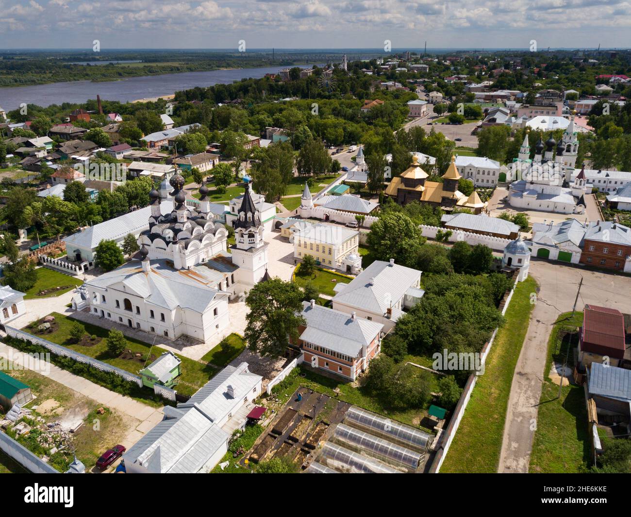 View of Trinity and Annunciation Monasteries in Murom Stock Photo - Alamy
