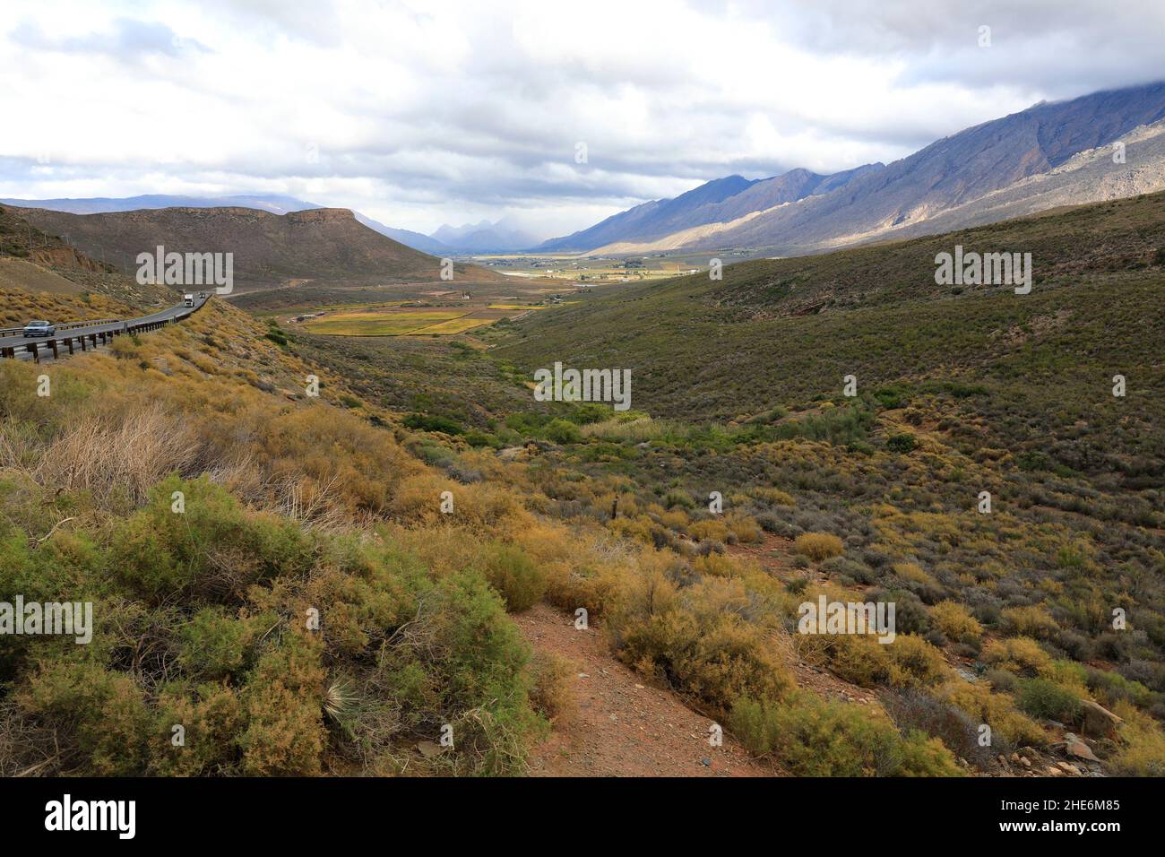 The Hex river valley near De Doorns in the Western Cape Province of ...