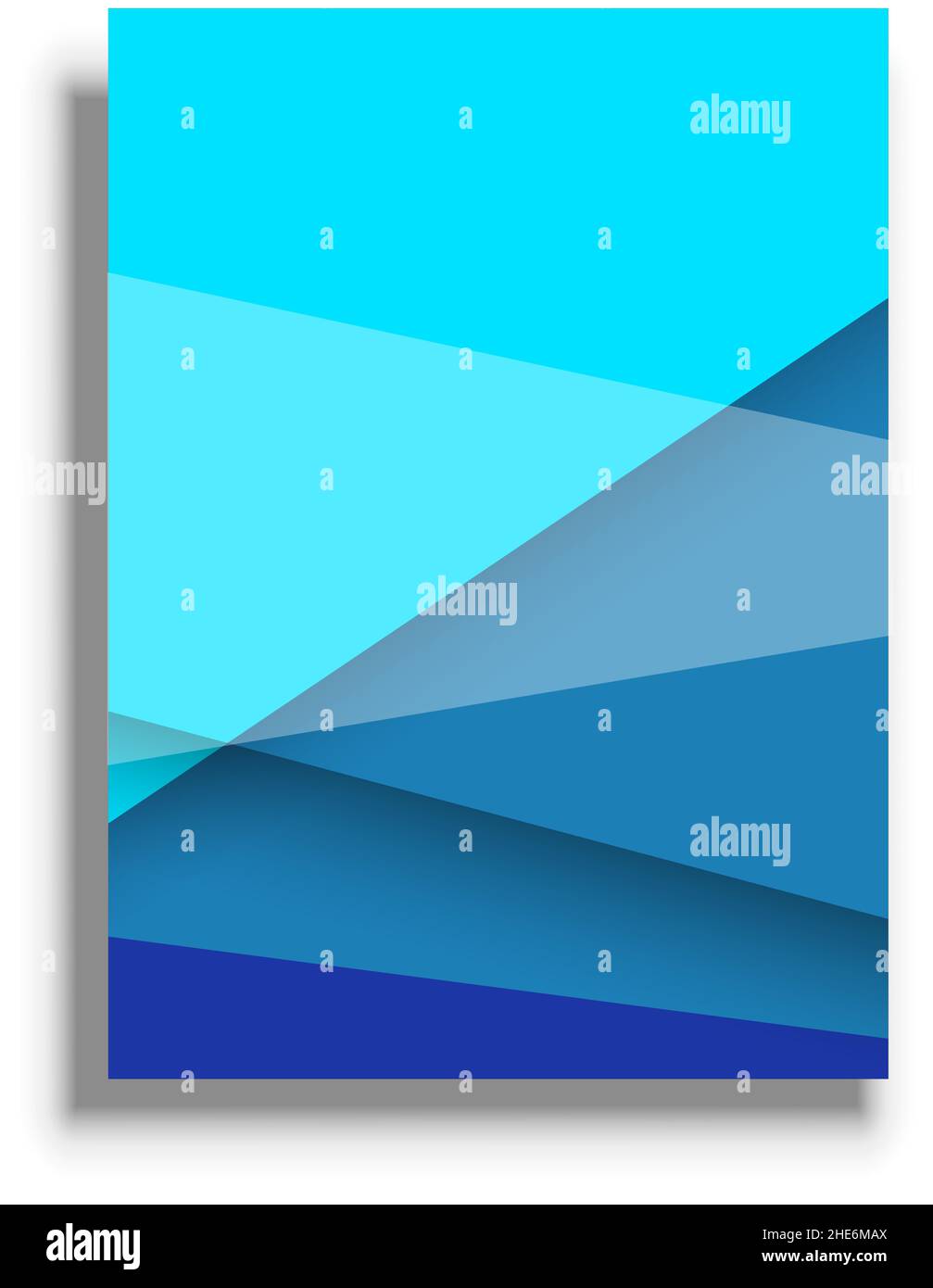 Presentation or book cover template, blue vector background, geometric ...