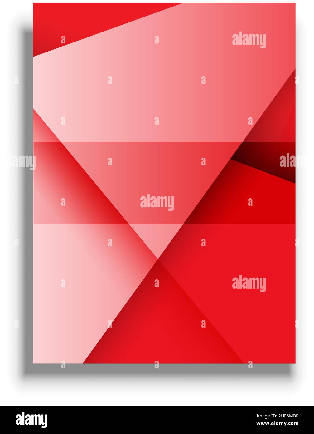 Presentation or book cover template, red vector background, geometric ...