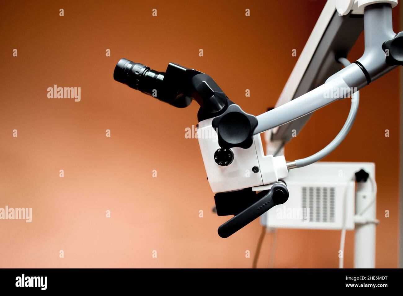 Professional latest dental endodontic binocular microscope Stock Photo ...