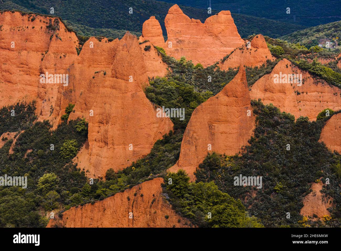 Las Medulas, Leon Province, Castile and Leon, Spain. The Roman gold ...