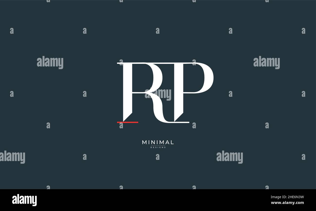 Alphabet letter icon logo RP Stock Vector Image & Art - Alamy