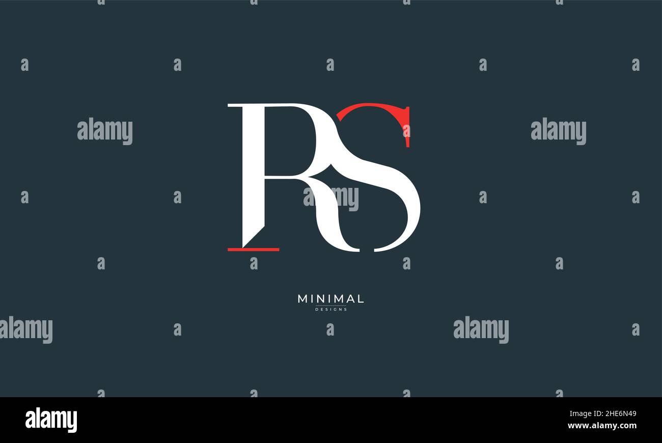 Alphabet letter icon logo RS Stock Vector Image & Art - Alamy