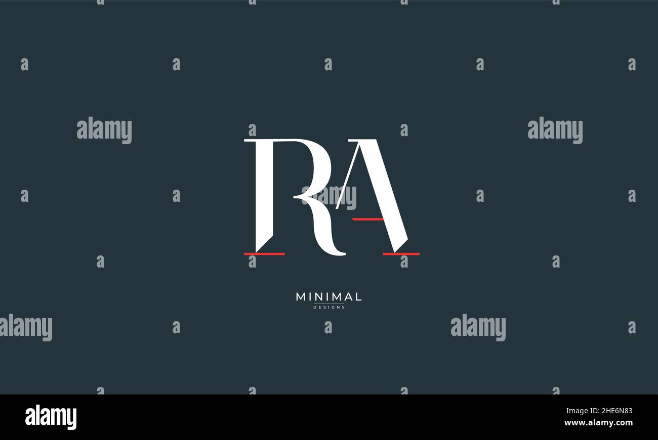 Alphabet letter icon logo RA Stock Vector Image & Art - Alamy