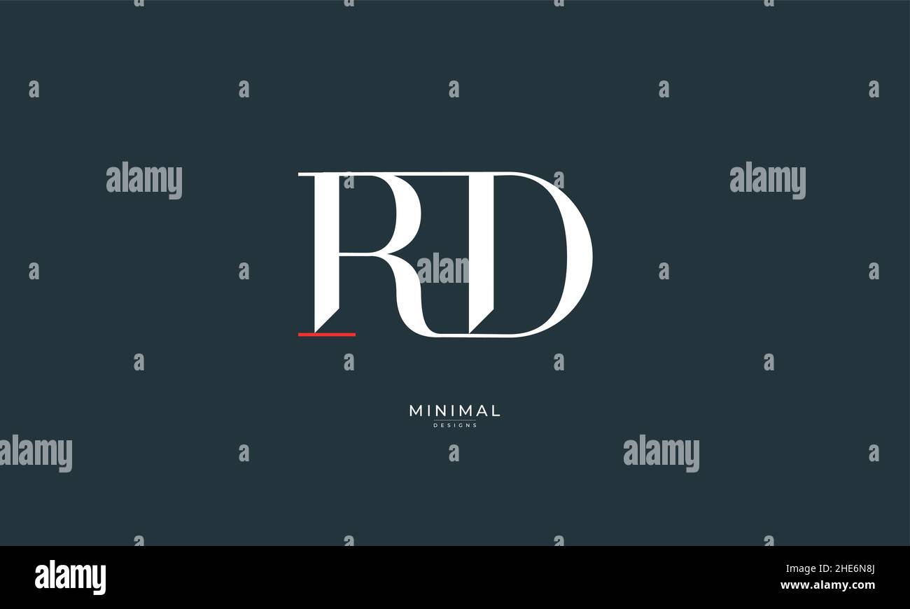 Alphabet letter icon logo RD Stock Vector Image & Art - Alamy