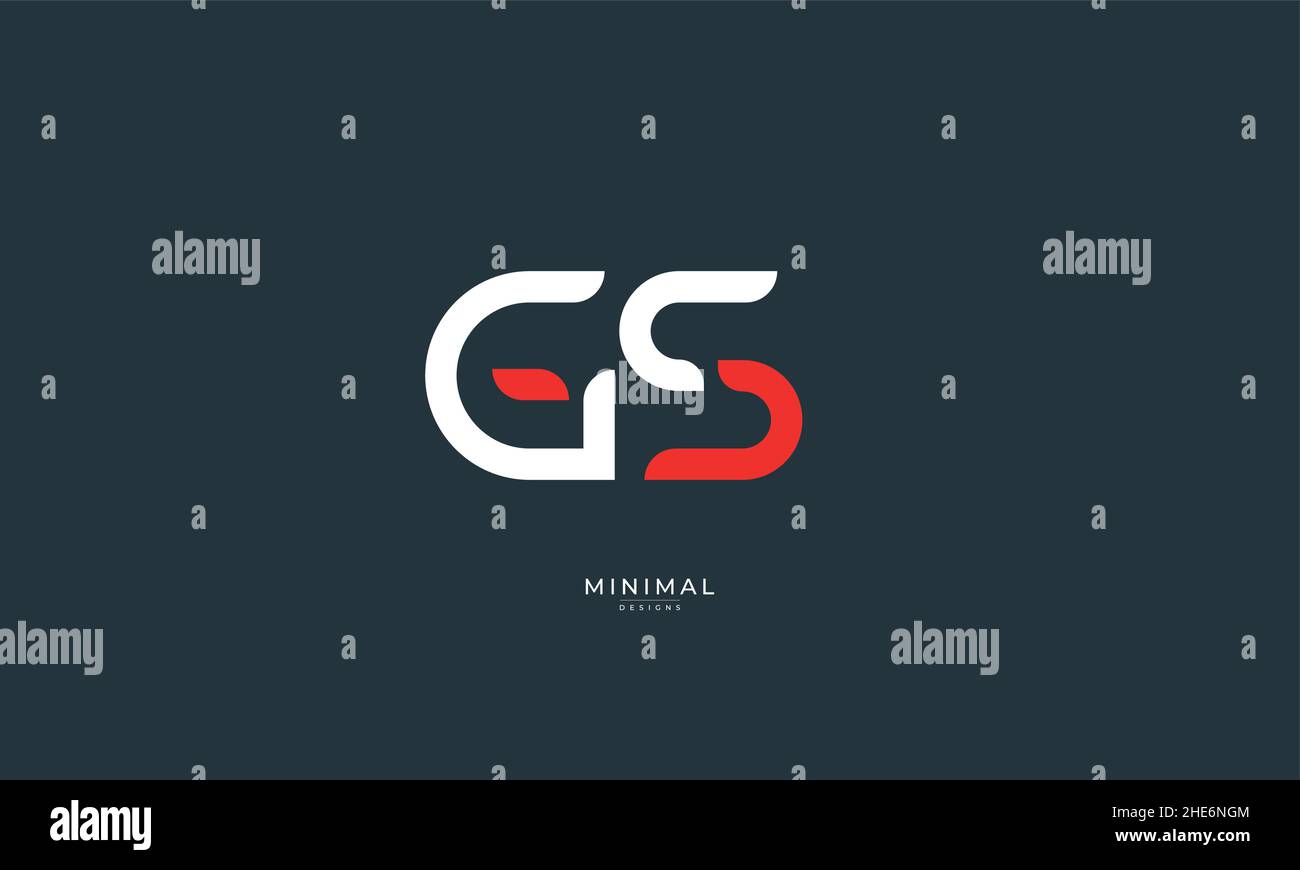 Alphabet letter icon logo GS Stock Vector Image & Art - Alamy