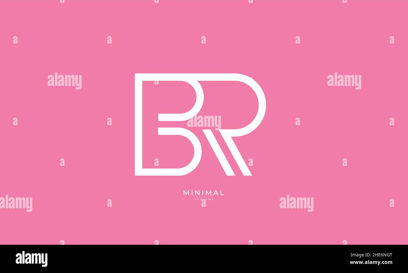 Alphabet letter icon logo BR Stock Vector Image & Art - Alamy