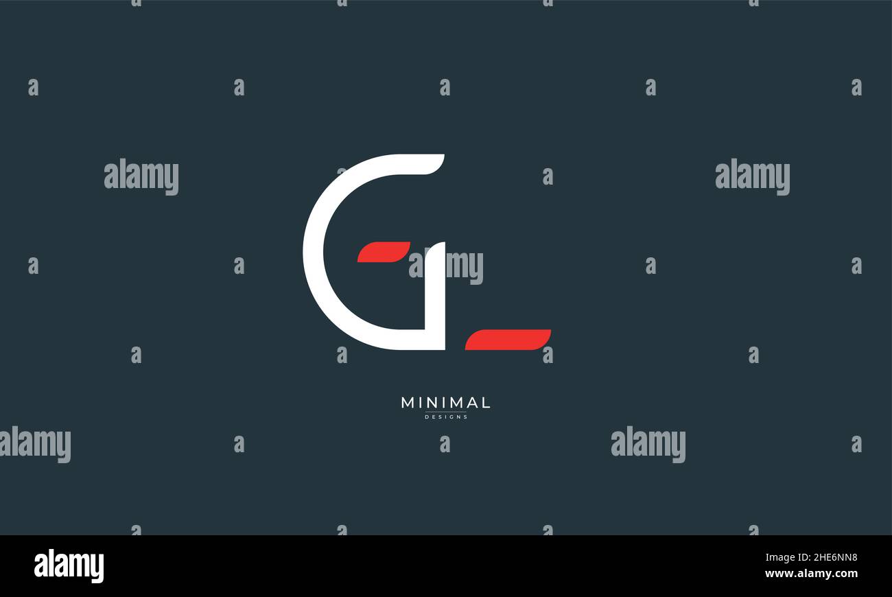Alphabet letter icon logo GL Stock Vector Image & Art - Alamy