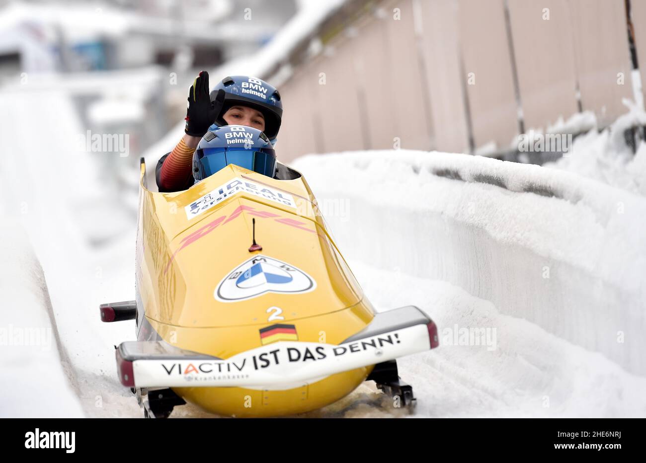 Winterberg, Germany. 09th Jan, 2022. Bobsleigh: World Cup, two-man ...