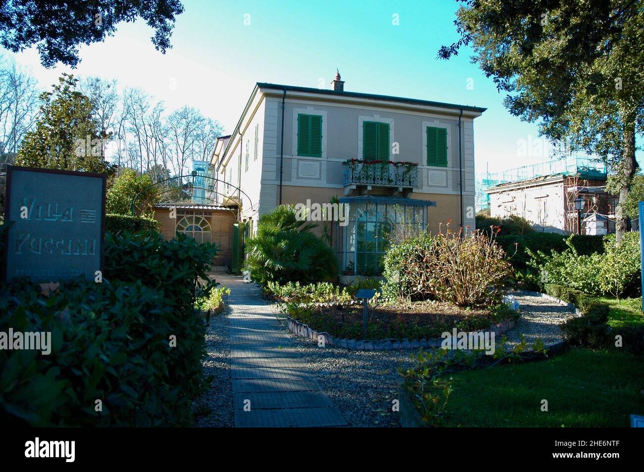 Puccini's house, now a museum, in Torre del Lago. Lucca. Tuscany Stock ...