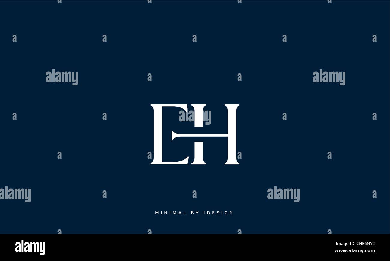 Alphabet letter icon logo EH Stock Vector Image & Art - Alamy