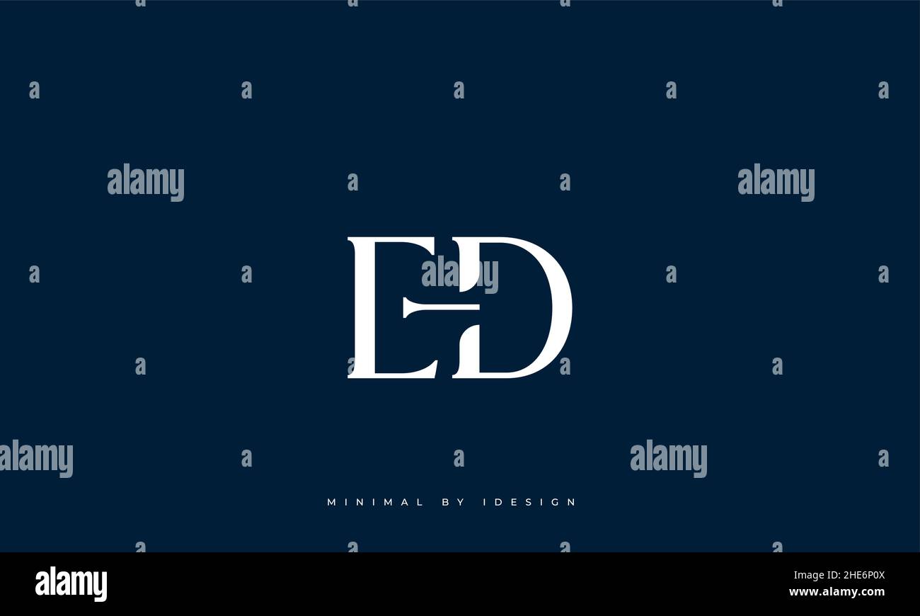 Alphabet letter icon logo ED Stock Vector Image & Art - Alamy