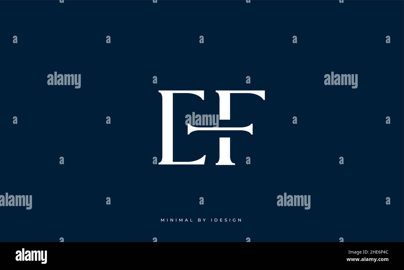 Alphabet letter icon logo EF Stock Vector Image & Art - Alamy