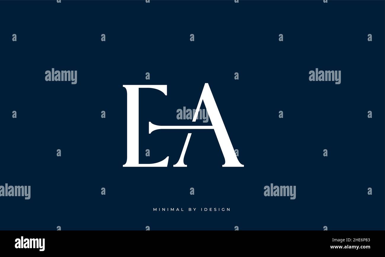 Alphabet letter icon logo EA Stock Vector Image & Art - Alamy