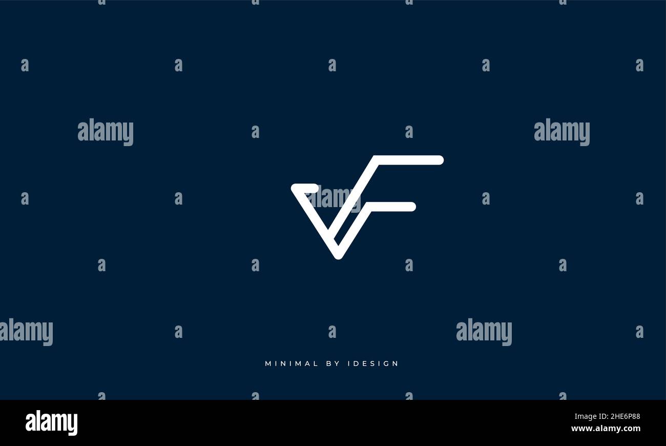 Alphabet letter icon logo VF Stock Vector Image & Art - Alamy