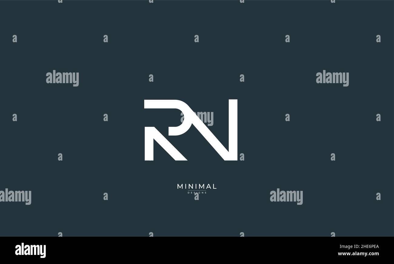 Alphabet letter icon logo RN Stock Vector Image & Art - Alamy