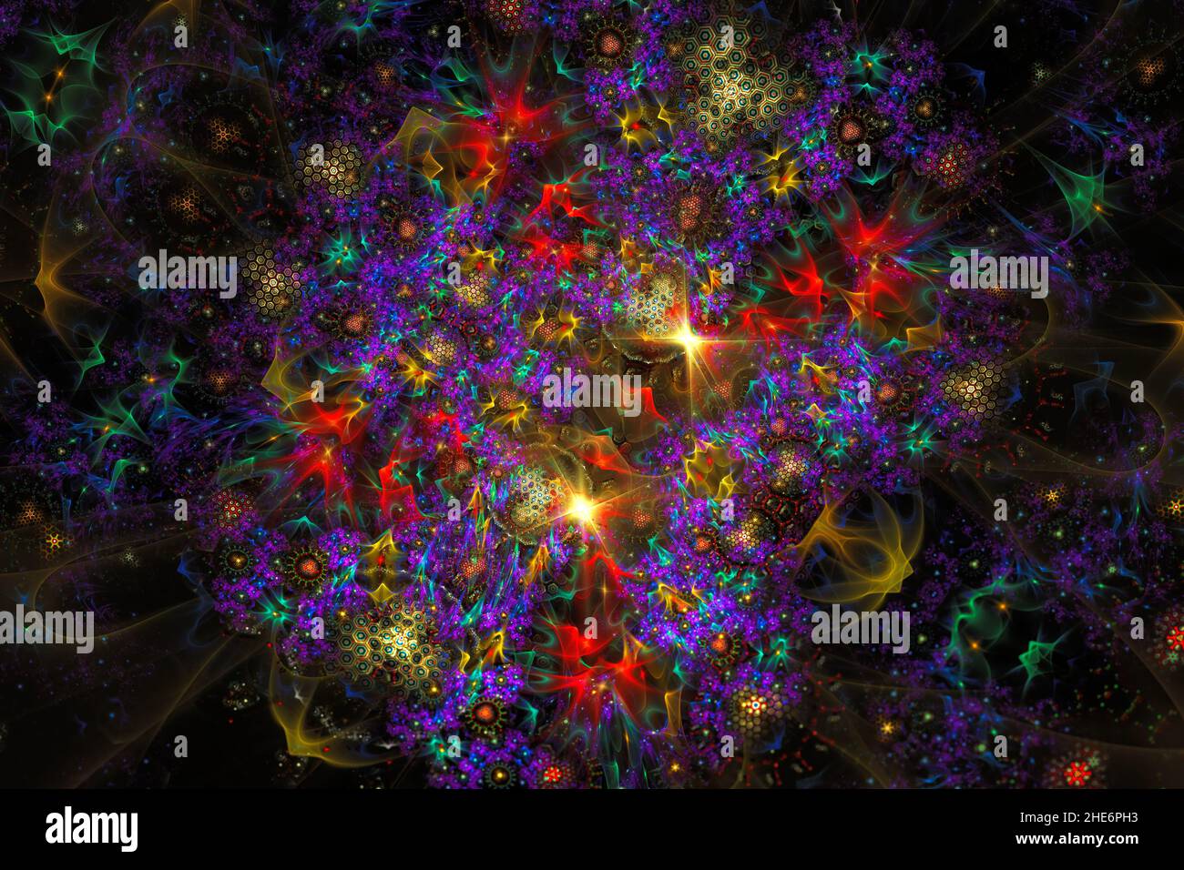 An interesting illustration looks like hallucinations Stock Photo - Alamy