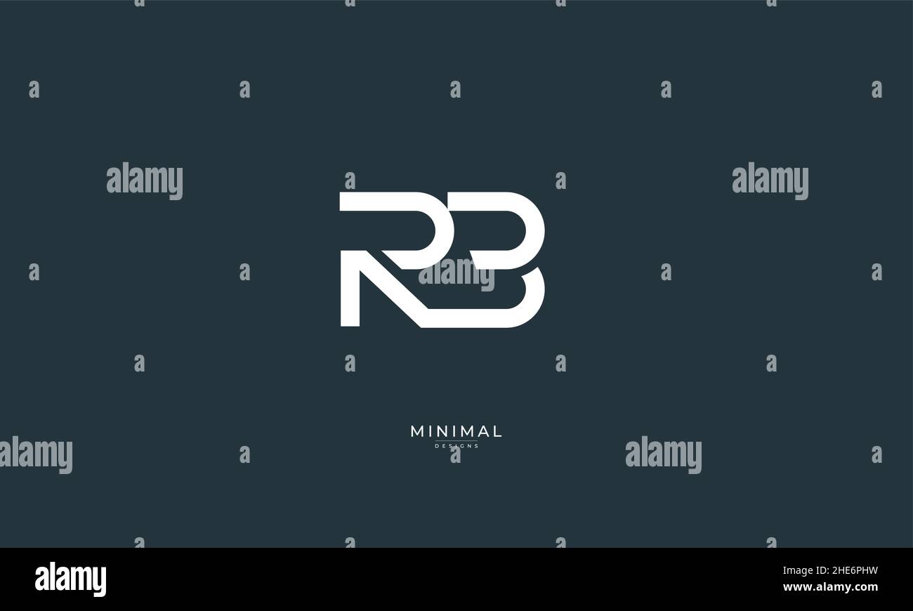 Alphabet letter icon logo RB Stock Vector Image & Art - Alamy