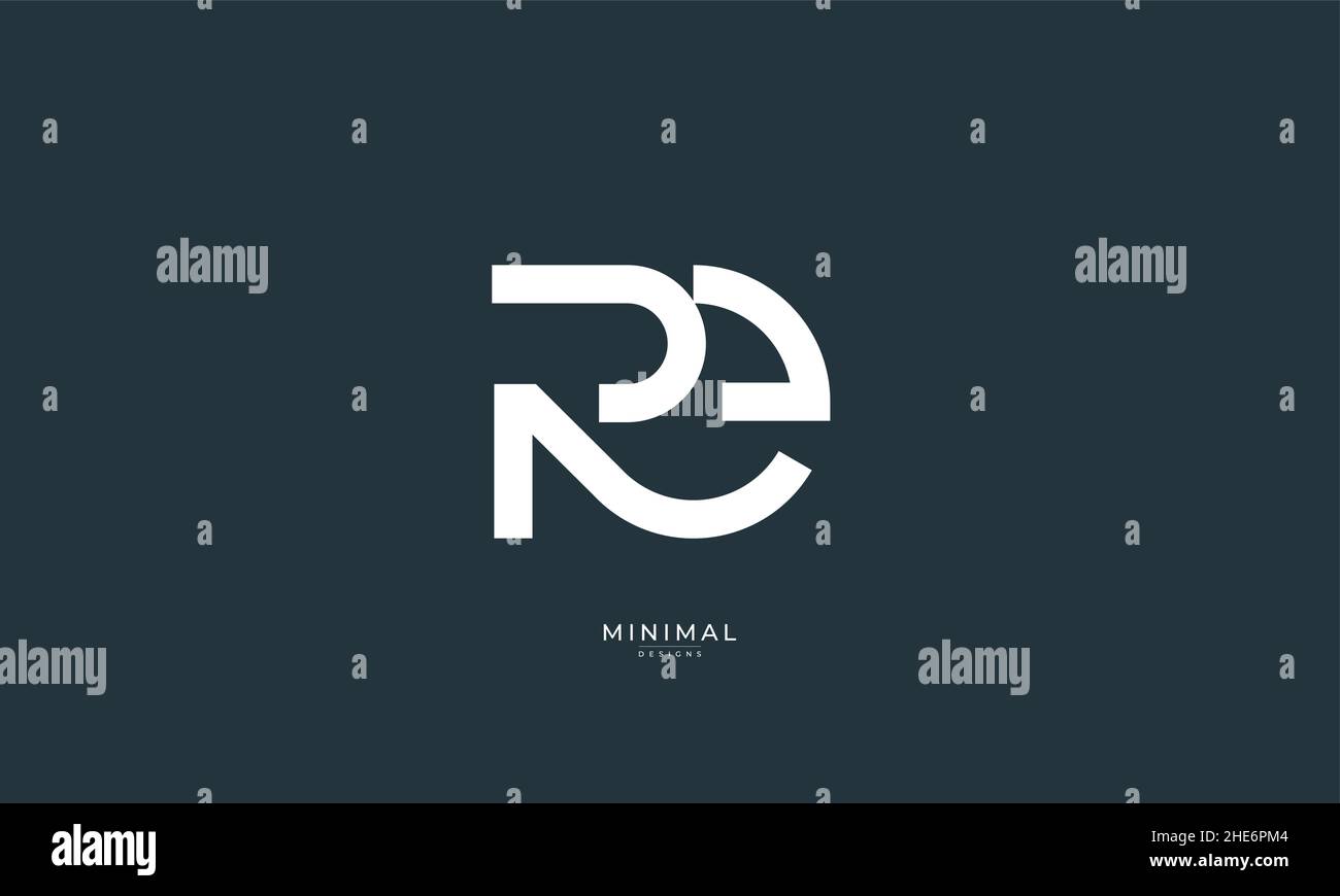 Alphabet letter icon logo RE Stock Vector Image & Art - Alamy