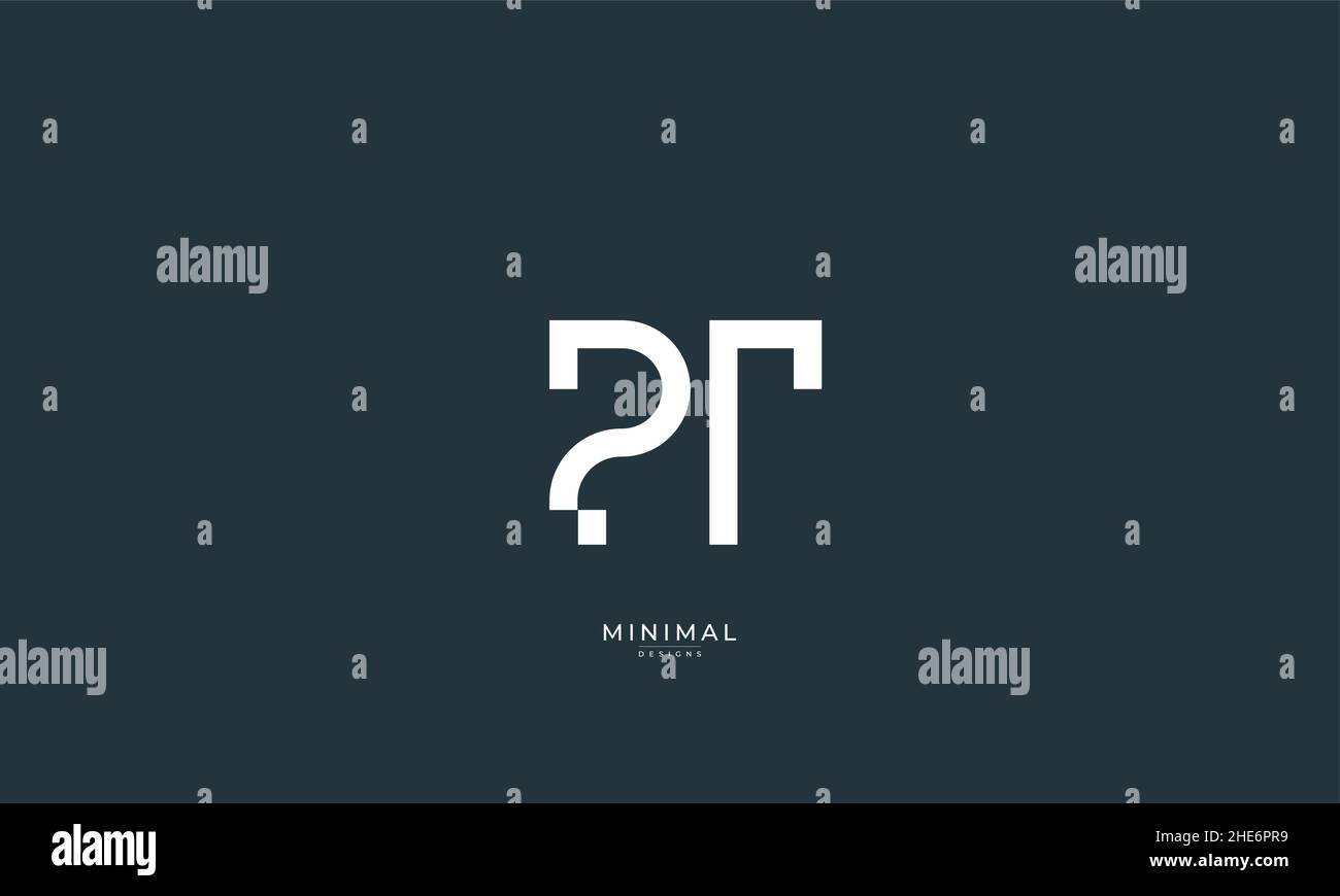 Alphabet letter icon logo PT Stock Vector Image & Art - Alamy
