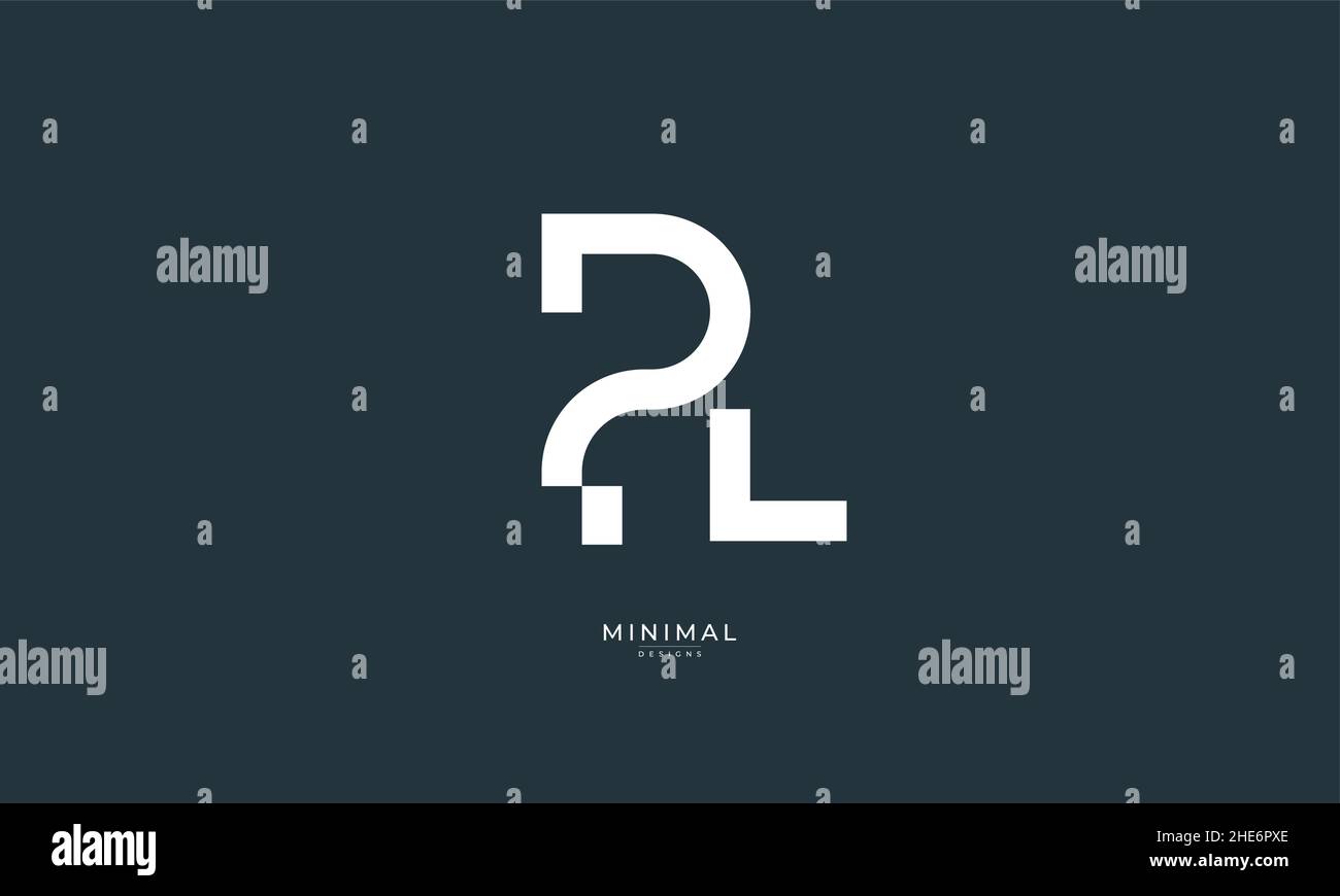 Alphabet letter icon logo PL Stock Vector Image & Art - Alamy