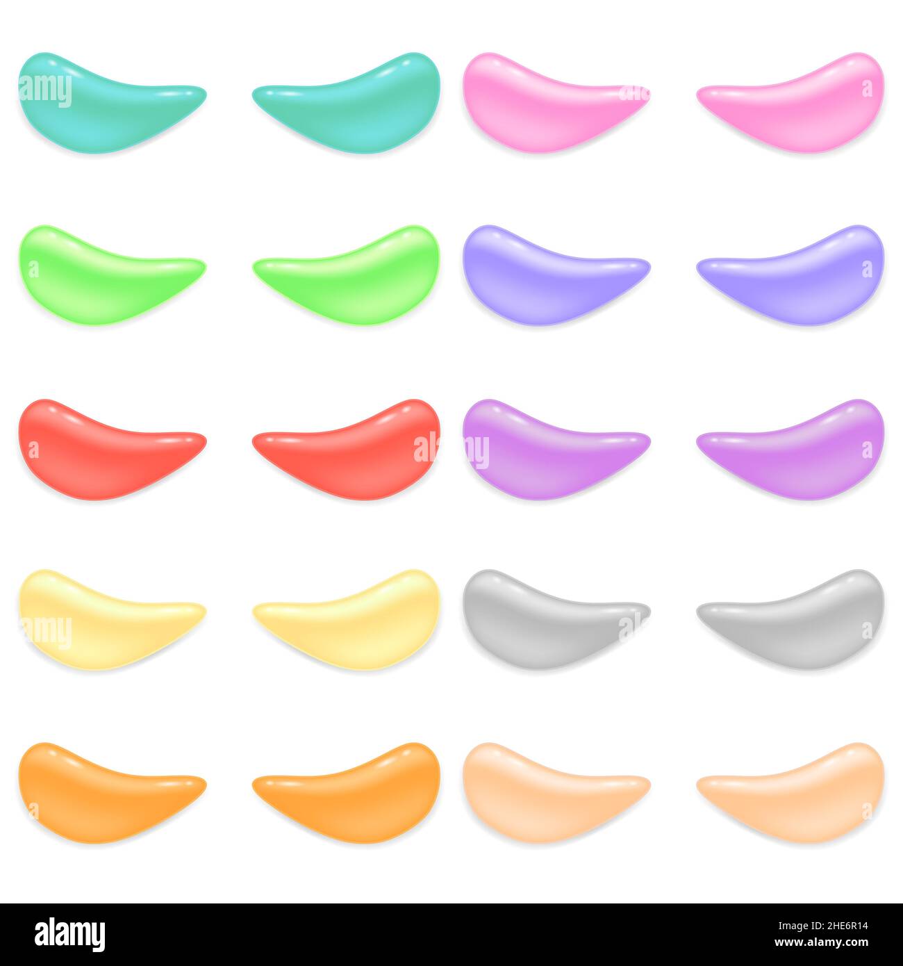 Colored Eye Patches. Facial Skin Care. Collagen Mask. Hydrogel Cosmetic ...