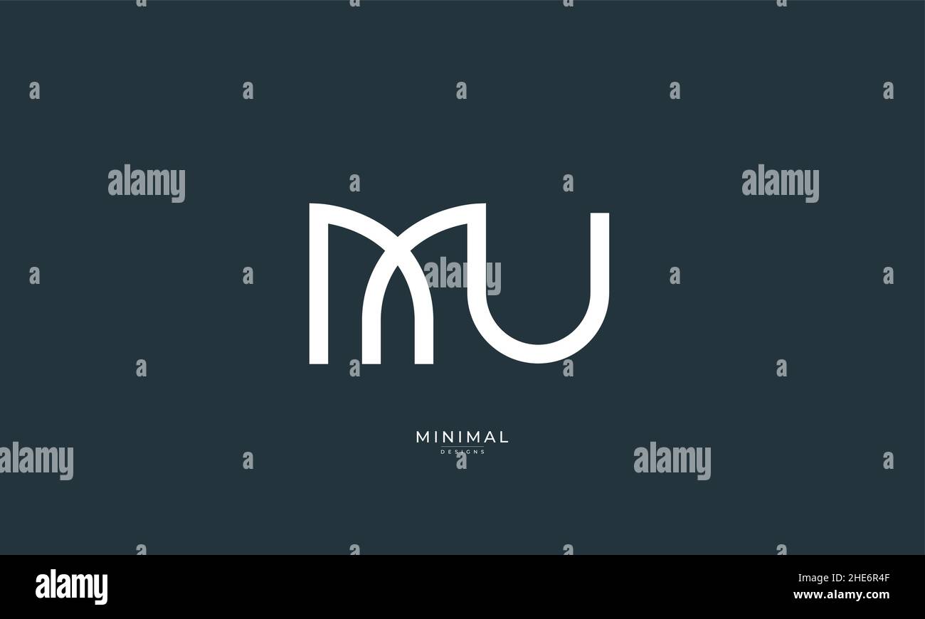 Letter mu logo hi-res stock photography and images - Alamy