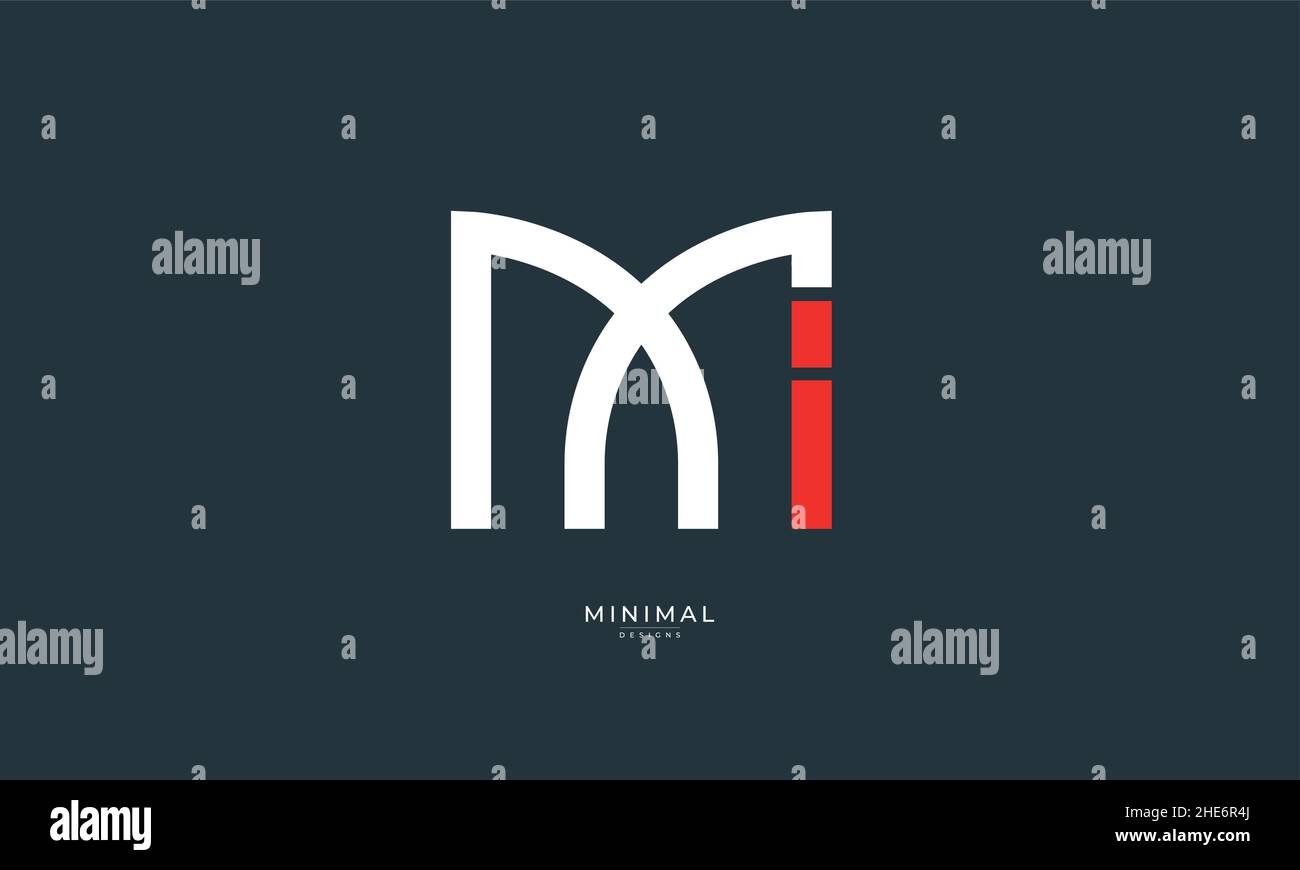 Letter mi logo hi-res stock photography and images - Alamy