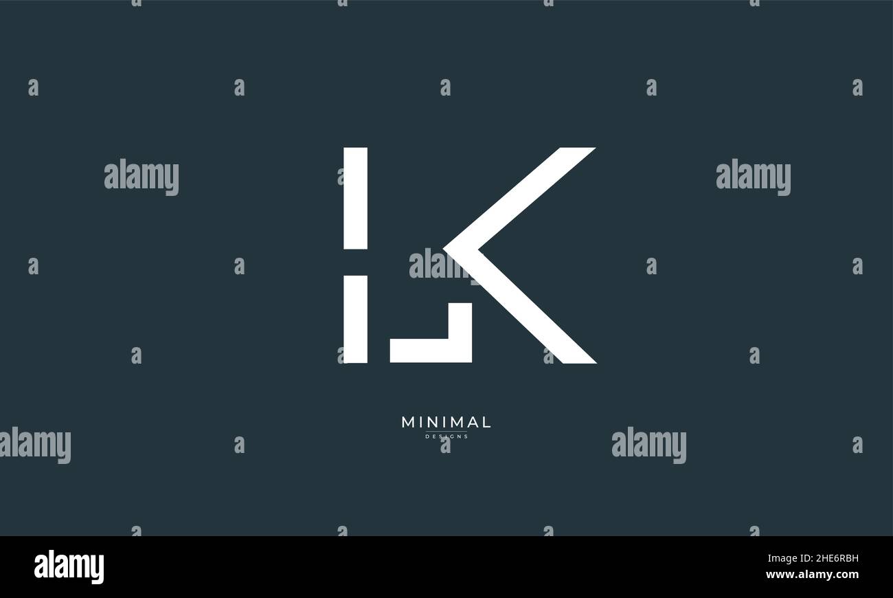 Letter lk logo hi-res stock photography and images - Alamy
