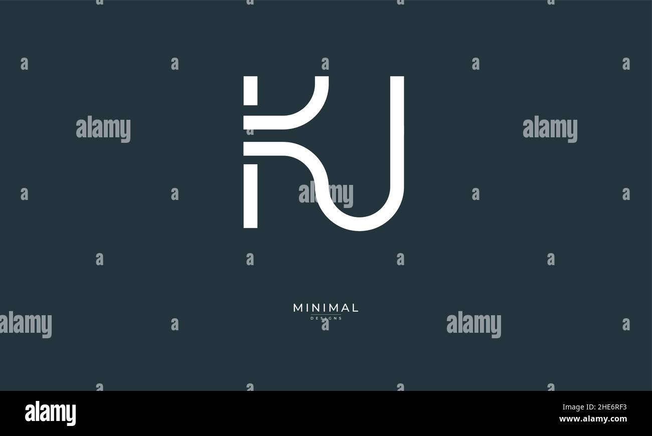 Alphabet letter icon logo KU Stock Vector Image & Art - Alamy