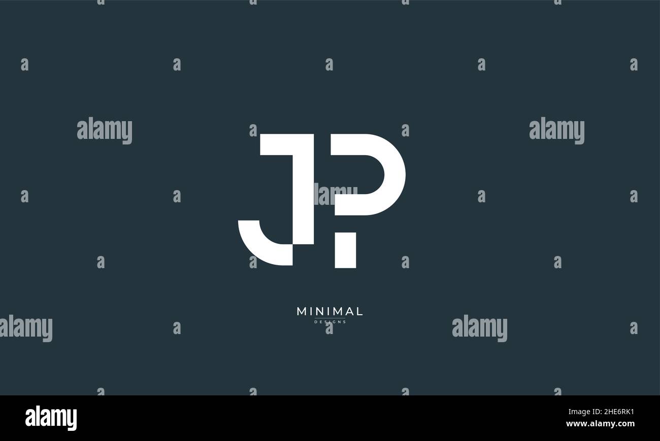 Letter jp logo hi-res stock photography and images - Alamy