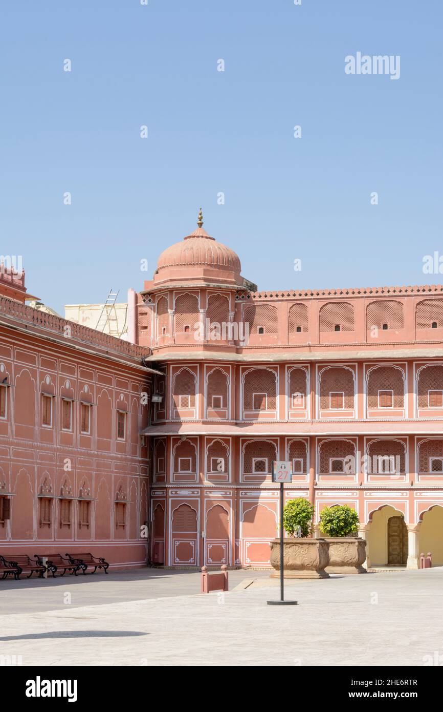 Mubarak Mahal City Palace and museum, Jaipur, Rajasthan, India, South ...