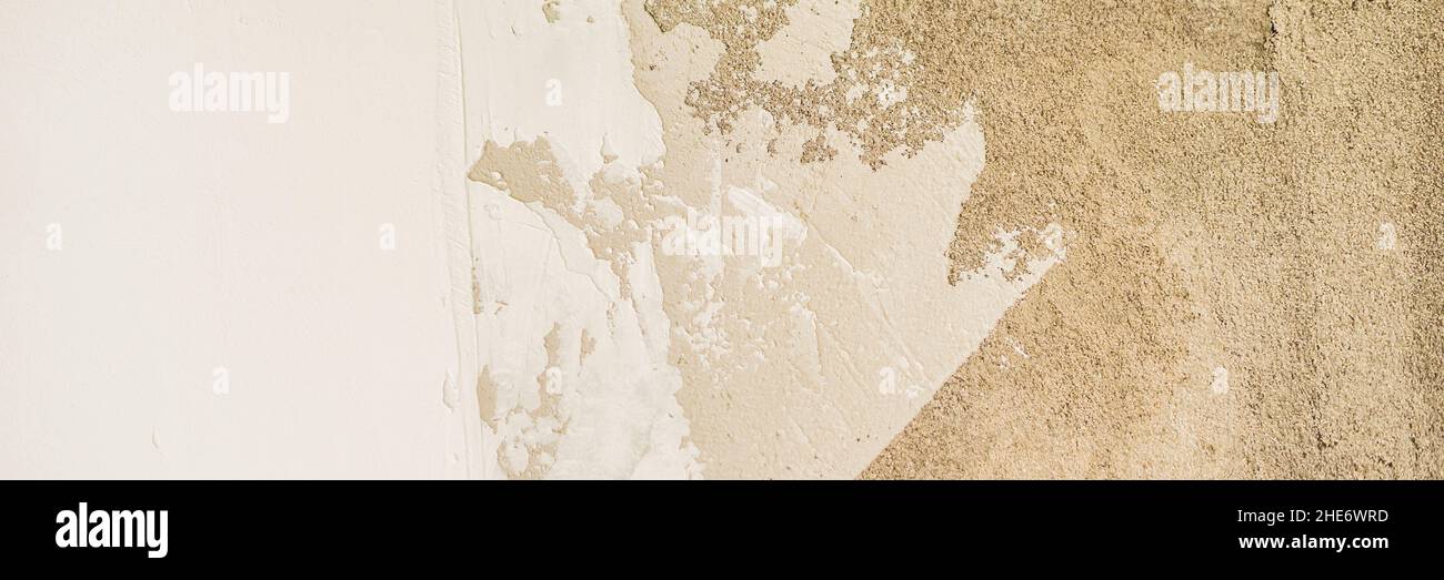 The texture of the wall - cement, plaster, putty BANNER, LONG FORMAT ...