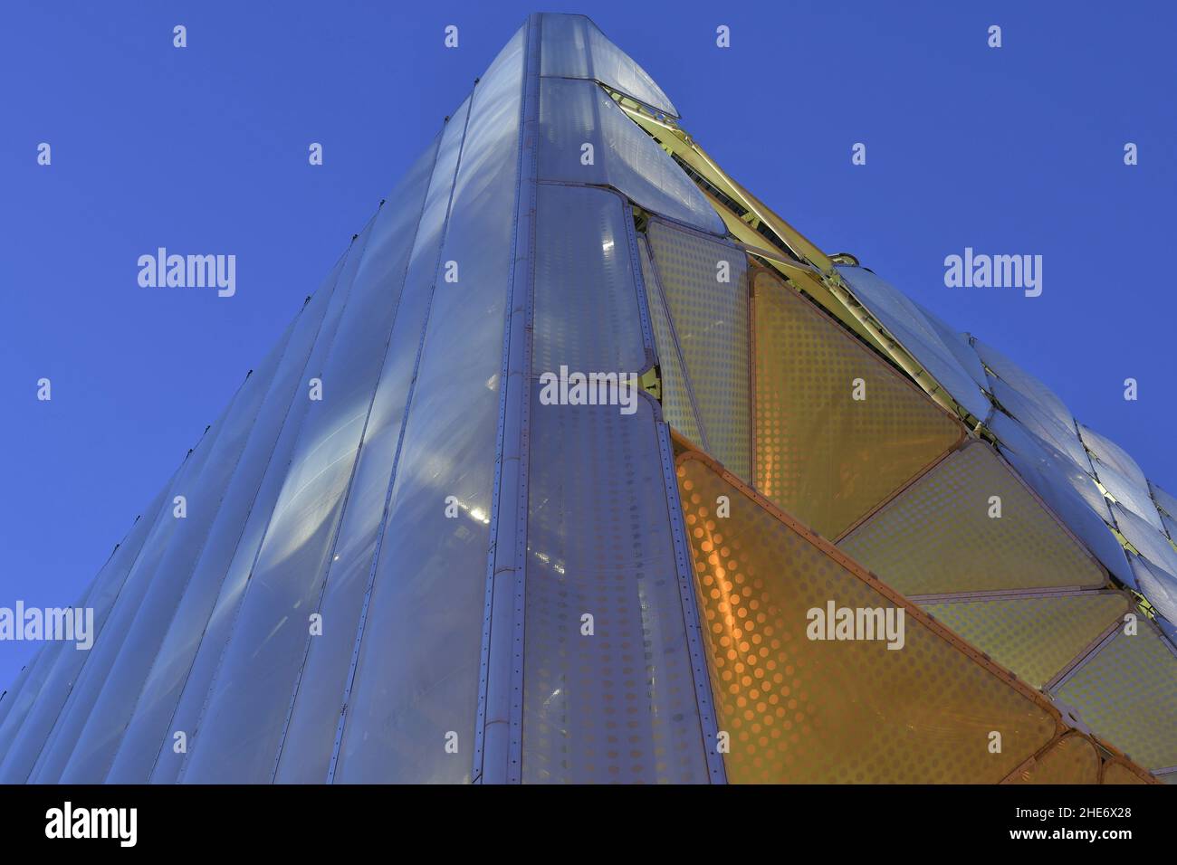 Media-Tic-Building, office building exterior with polymer cladding ...