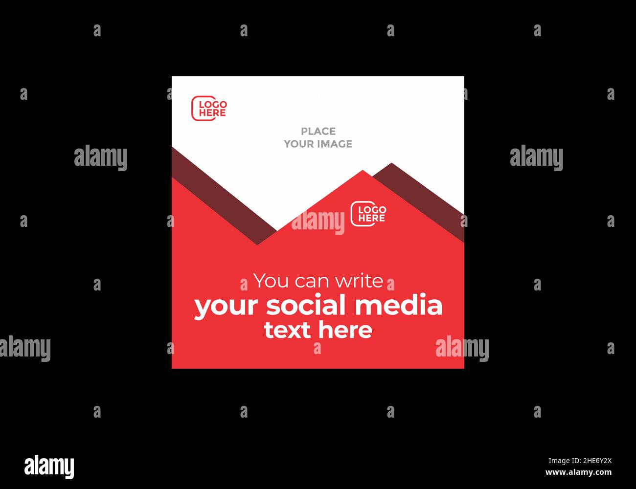 Modern and colorful social media post design Stock Vector Image & Art ...