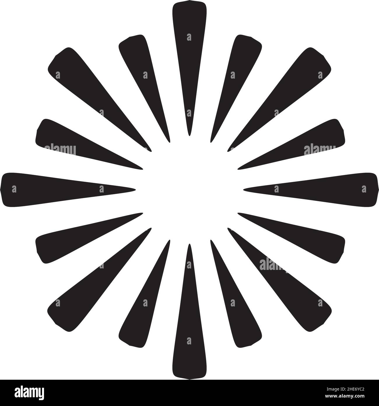 Simple black modern sun symbol vector logo design Stock Vector Image ...