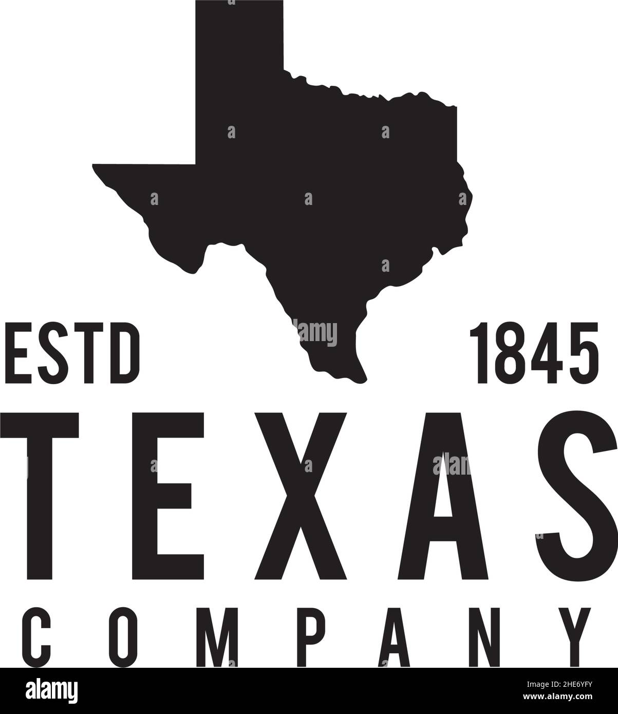 Texas map outline vector logo design Stock Vector Image & Art - Alamy