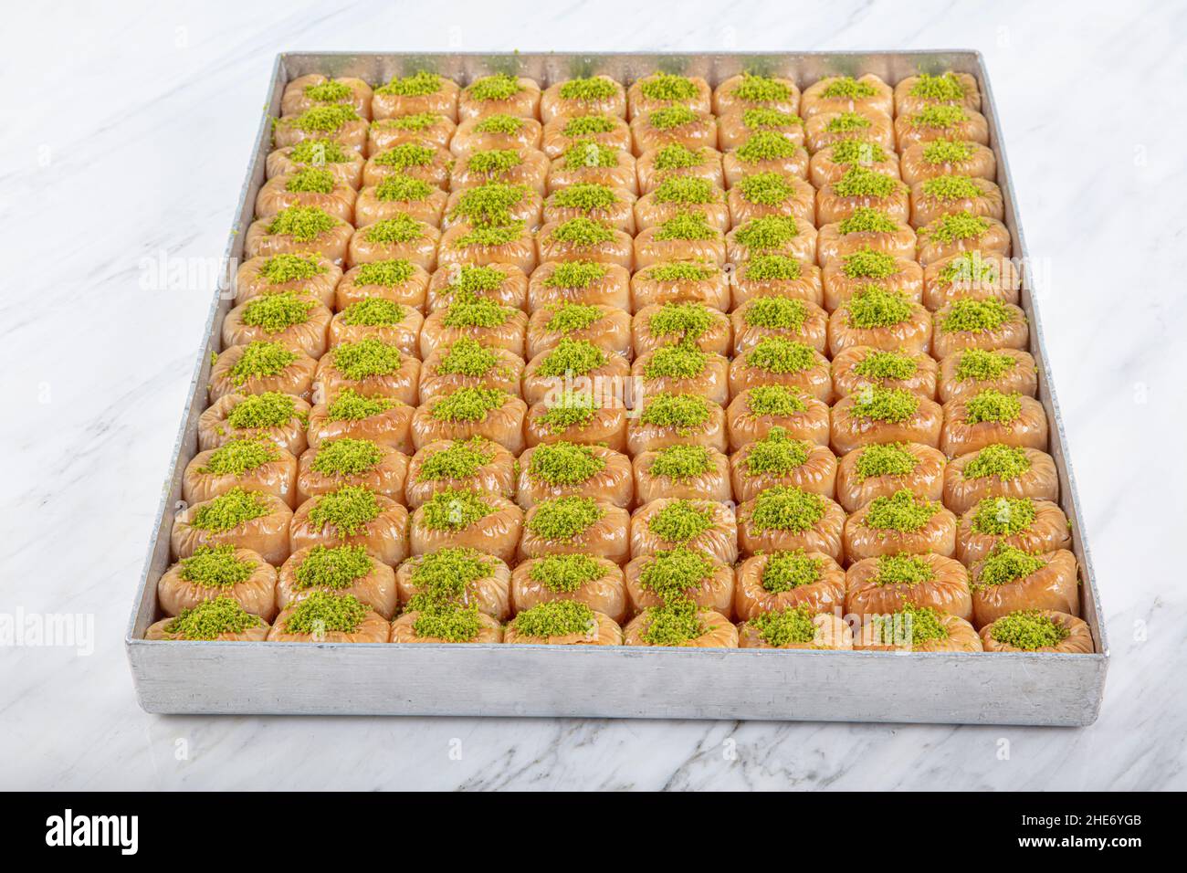 Traditional Turkish dessert called Bulbul Nest , Special baklava with ...